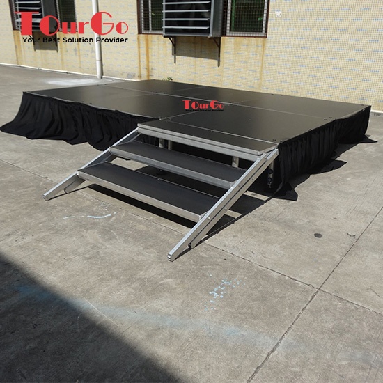 Top Quality Portable Quick Stage with Adjustable Height Legs For Wedding