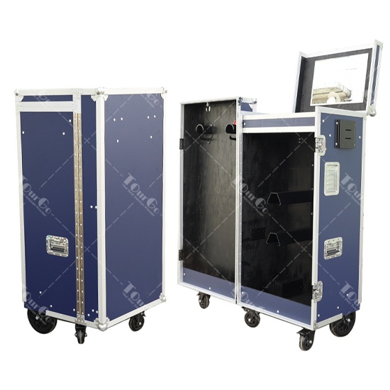 Custom Color Small Equestrian Double Saddle Tack Locker Flight Case