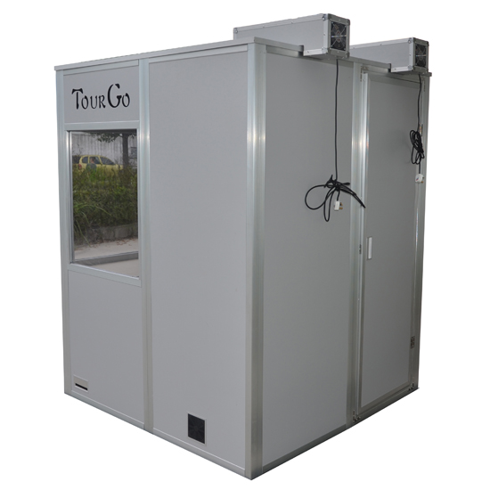 Tourgo light weight interpreter booths for 2 persons